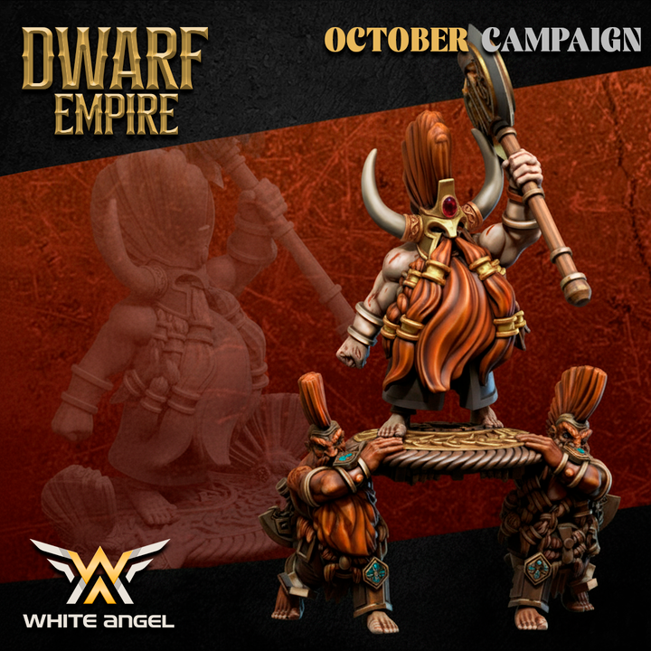 3D Printable KING KILLER SHIELD BEARER - DWARF EMPIRE (OCTOBER 2025 CAMPAIGN) by WHITE ANGEL ...